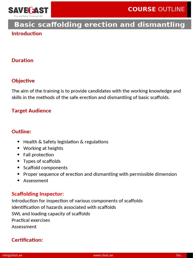 Basic Scaffolding Pdf