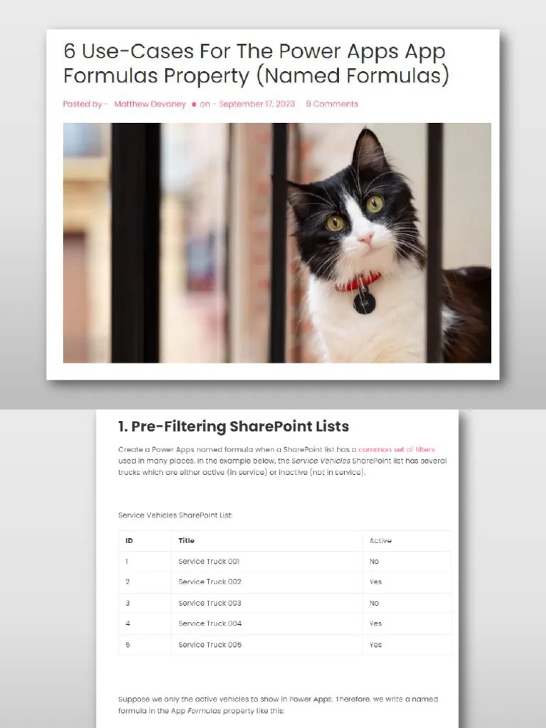6 Use Cases Named Formulas Power Apps 1 Pdf