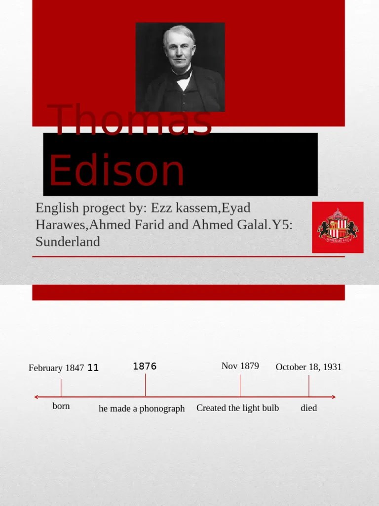 Thomas Edison Pdf