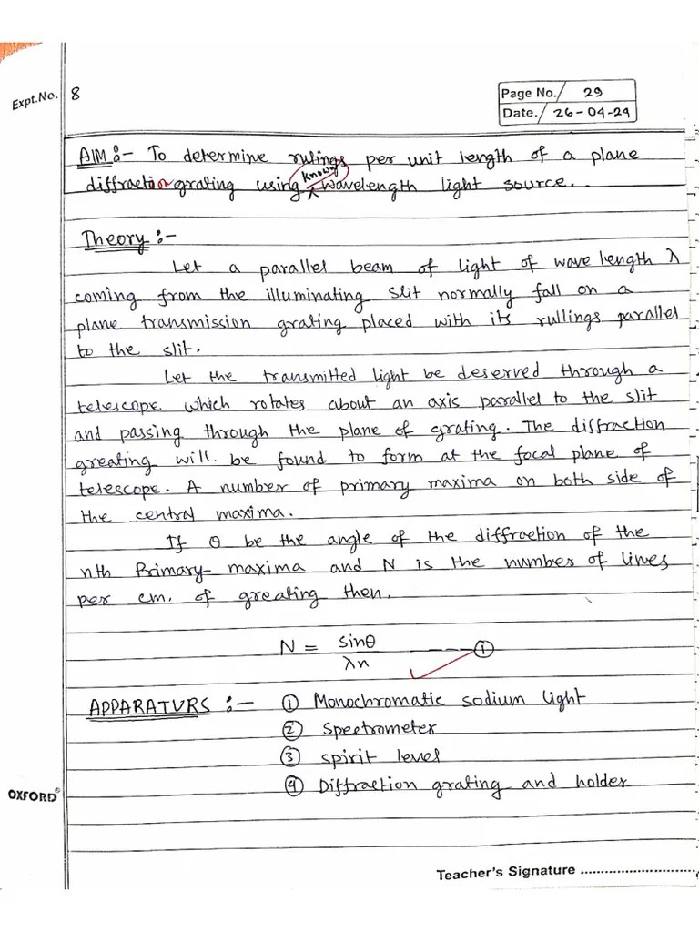 Diffraction Grating Pdf
