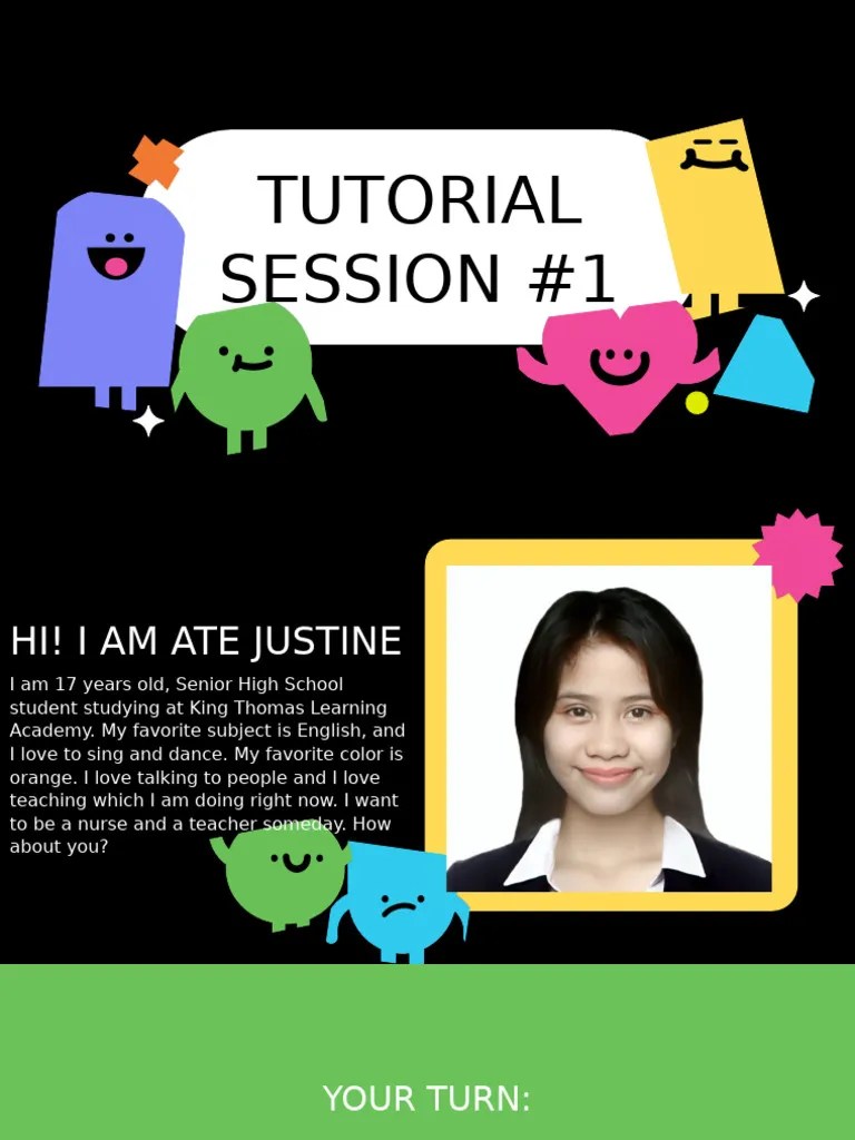 First Session Tutorial Pdf