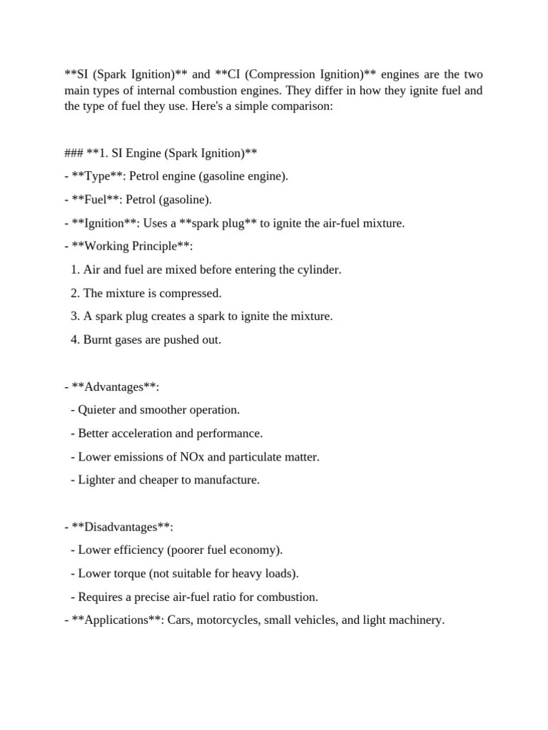 Chapter 1 Fuel Engine Pdf Internal Combustion Engine Diesel Engine