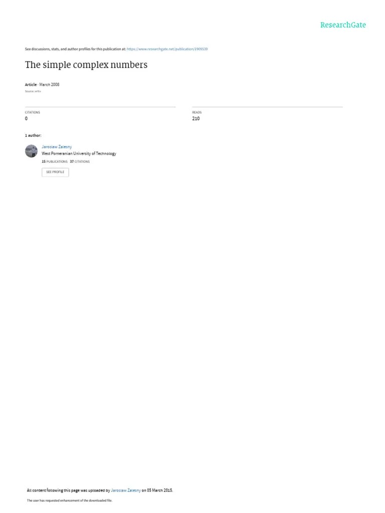 New Interpretation Of Complex Numbers Pdf Euclidean Vector Velocity