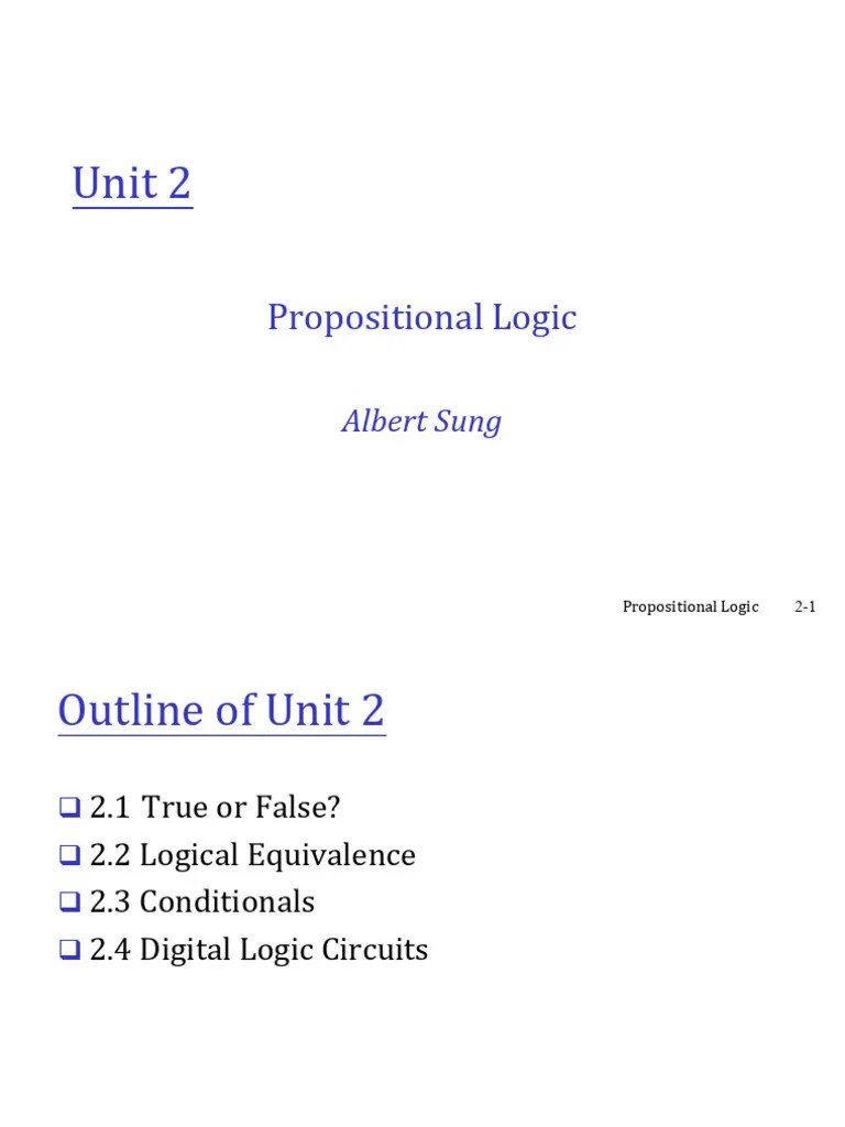 Propositional Logic Fundamentals Pdf Logic Gate Logic