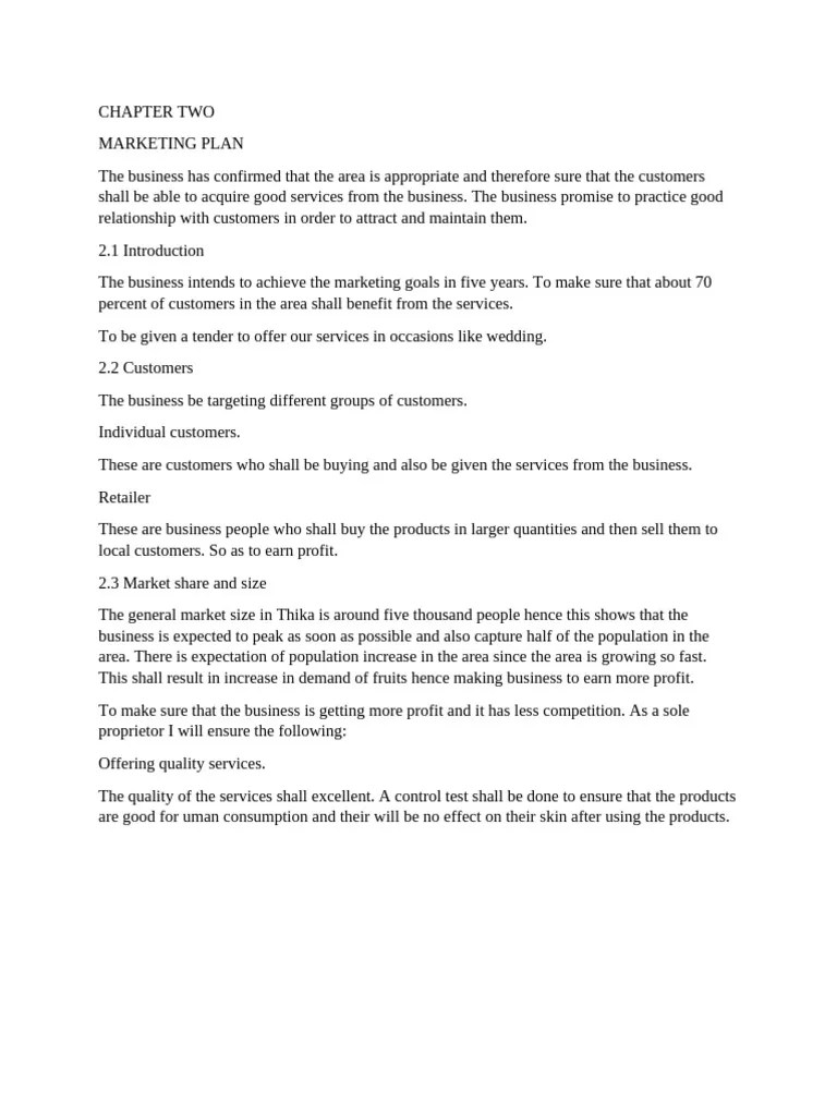 Marketing Plan For Local Business Growth Pdf