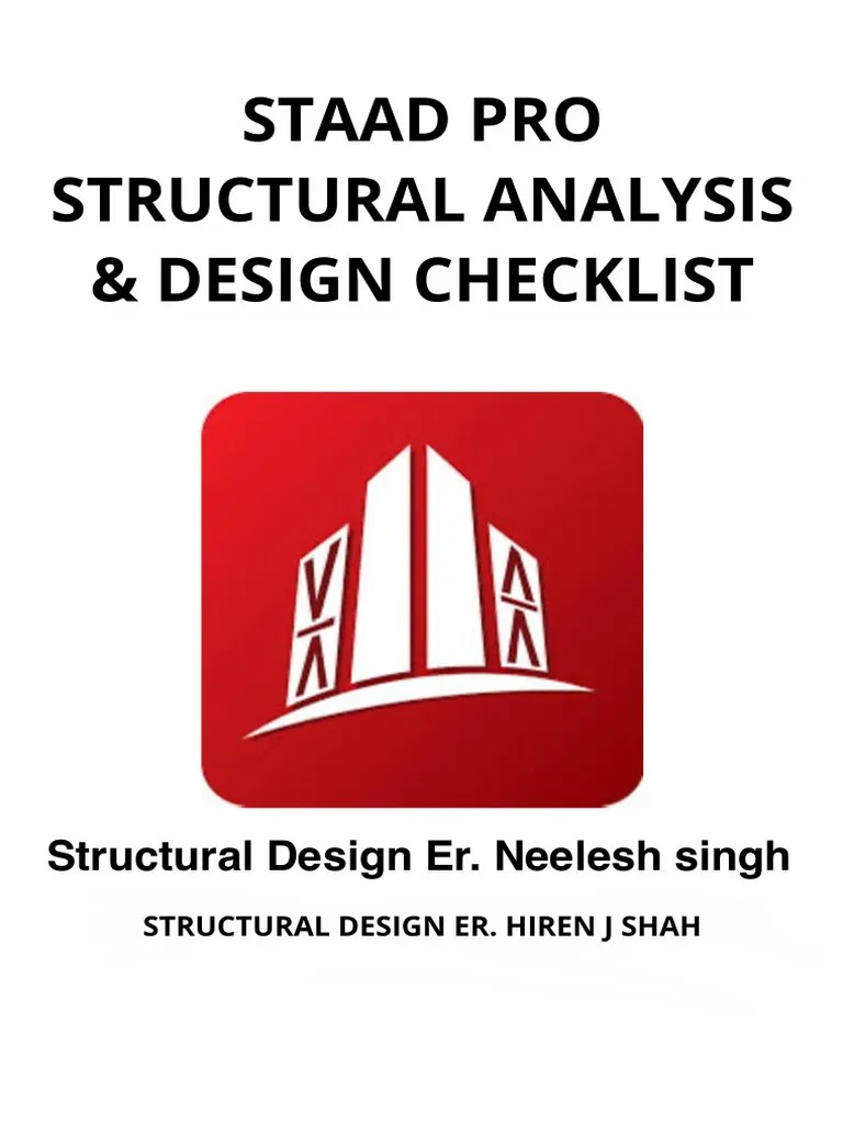 Staad Pro Checklist Pdf