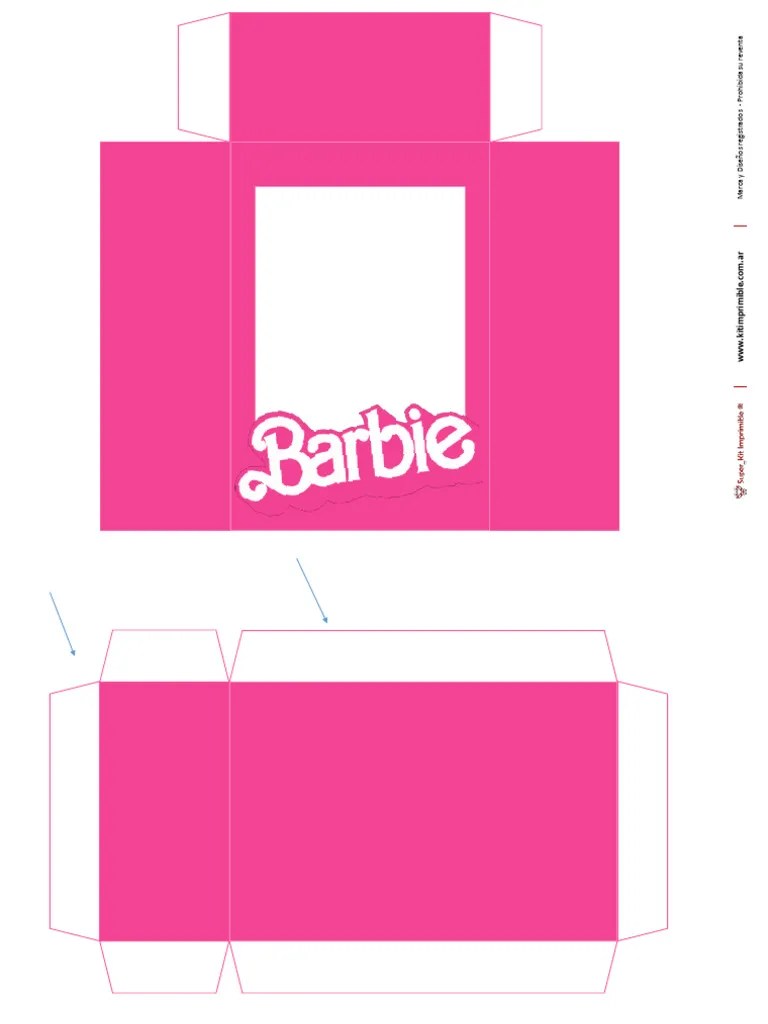 Cajita Barbie No Editable Pdf
