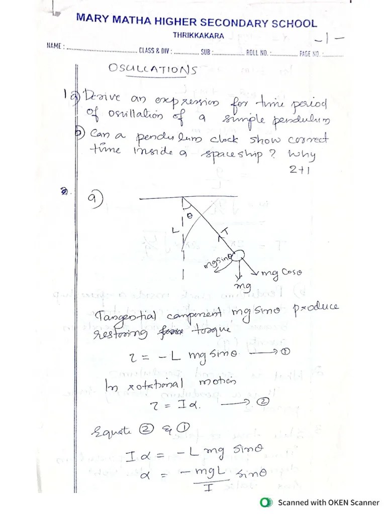 Oscillation S Pdf