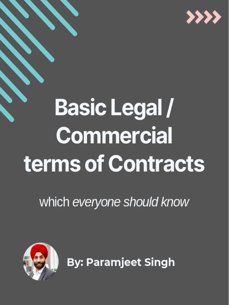 Basic Legal Terms Everyone Should Know Pdf