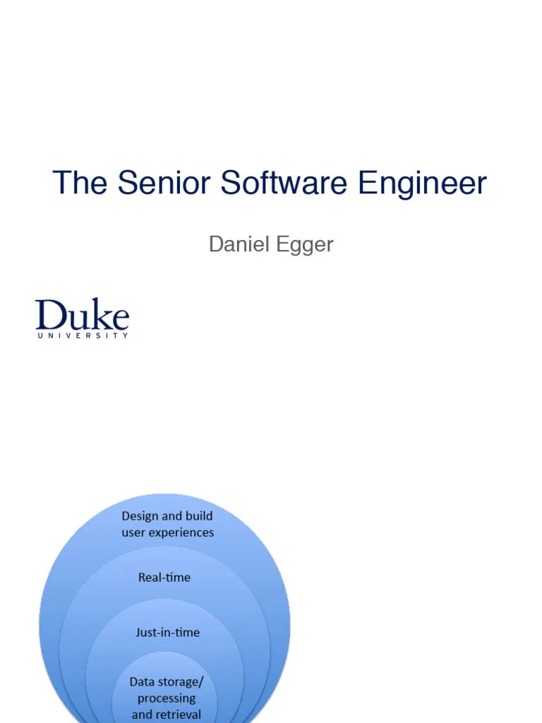 Senior Software Engineer Pdf