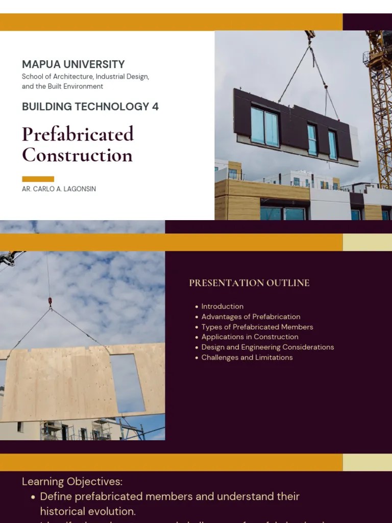 Prefabrication In Construction Overview Pdf Civil Engineering