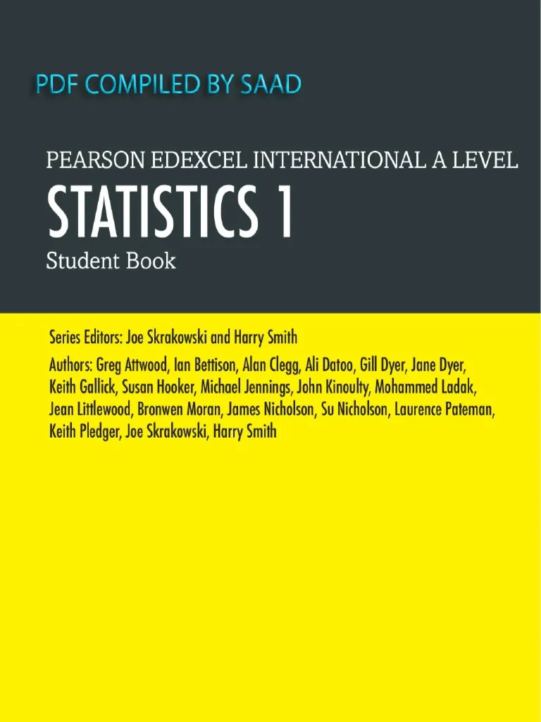 Mathematics Statistics 1 Pdf