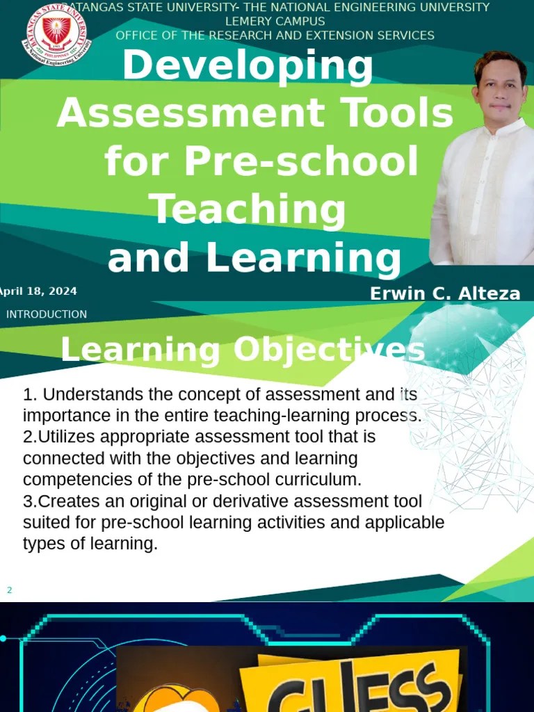 Developing Assessment Tool Pdf Educational Assessment Learning