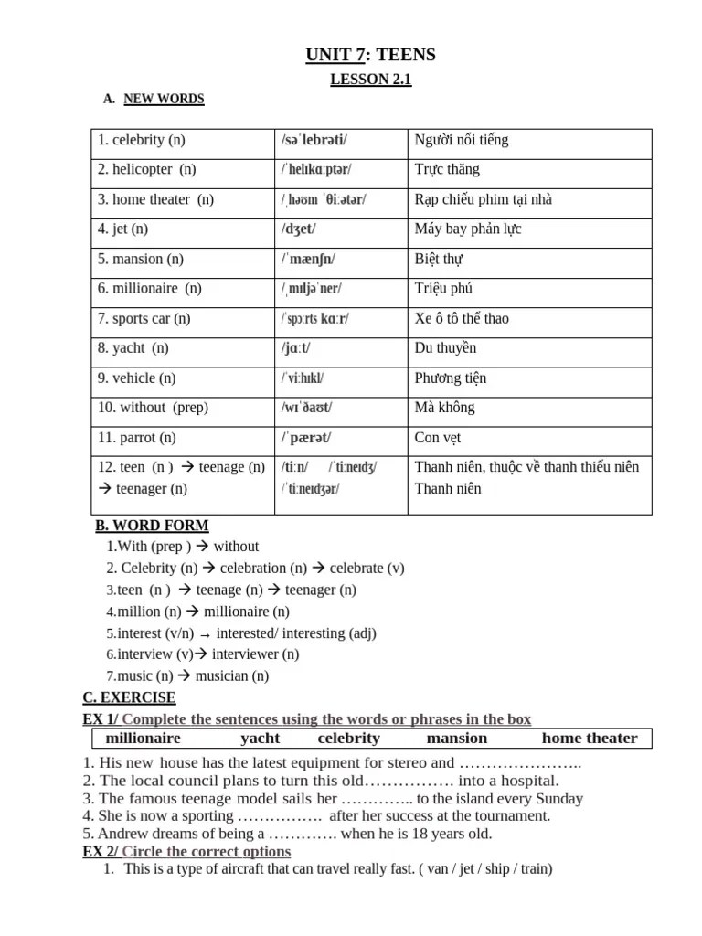 Unit 7 Lesson 2 ﾄ慎 Pdf
