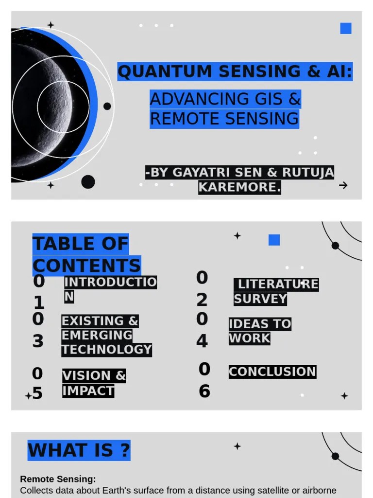 Gayatri Sen Quantum Sensing And Ai In Gis And Remote Sensing Pdf
