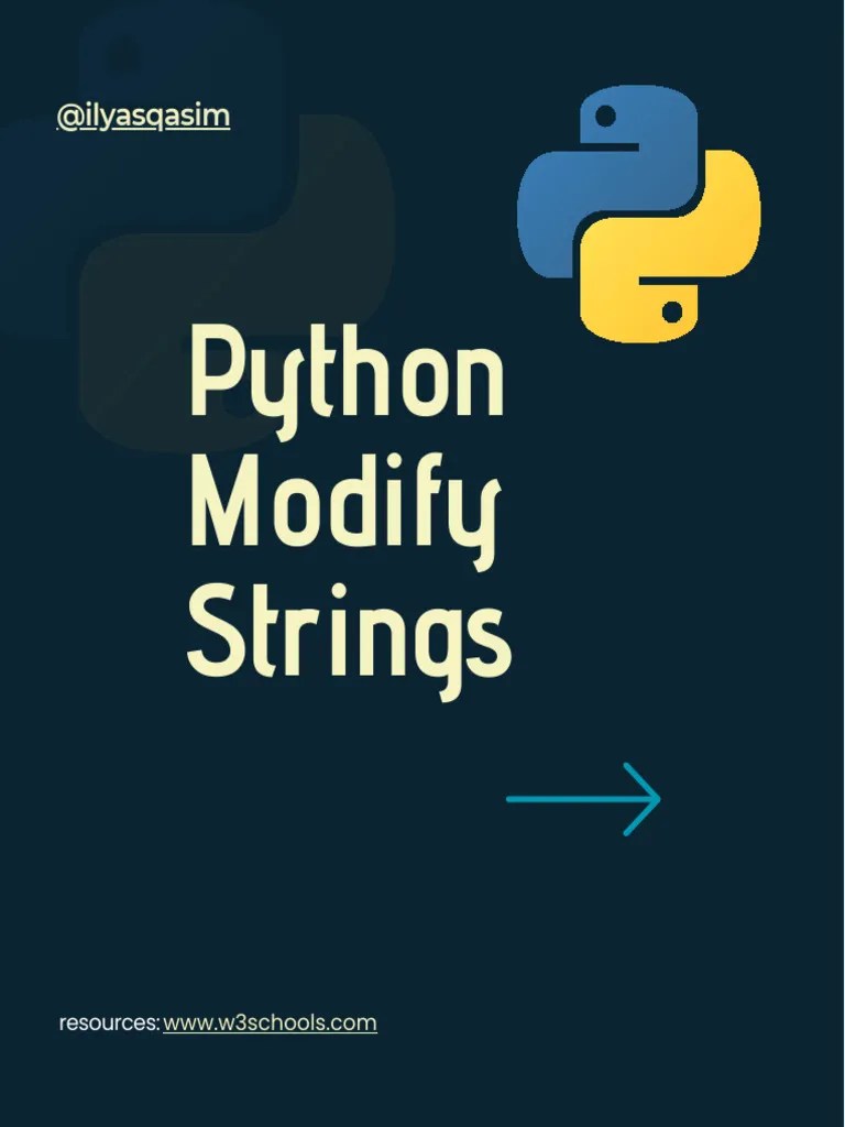 Mastering Python String Modifying Pdf