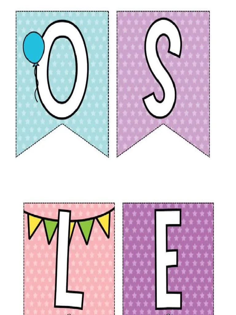 Banderin Cumpleaños Pdf