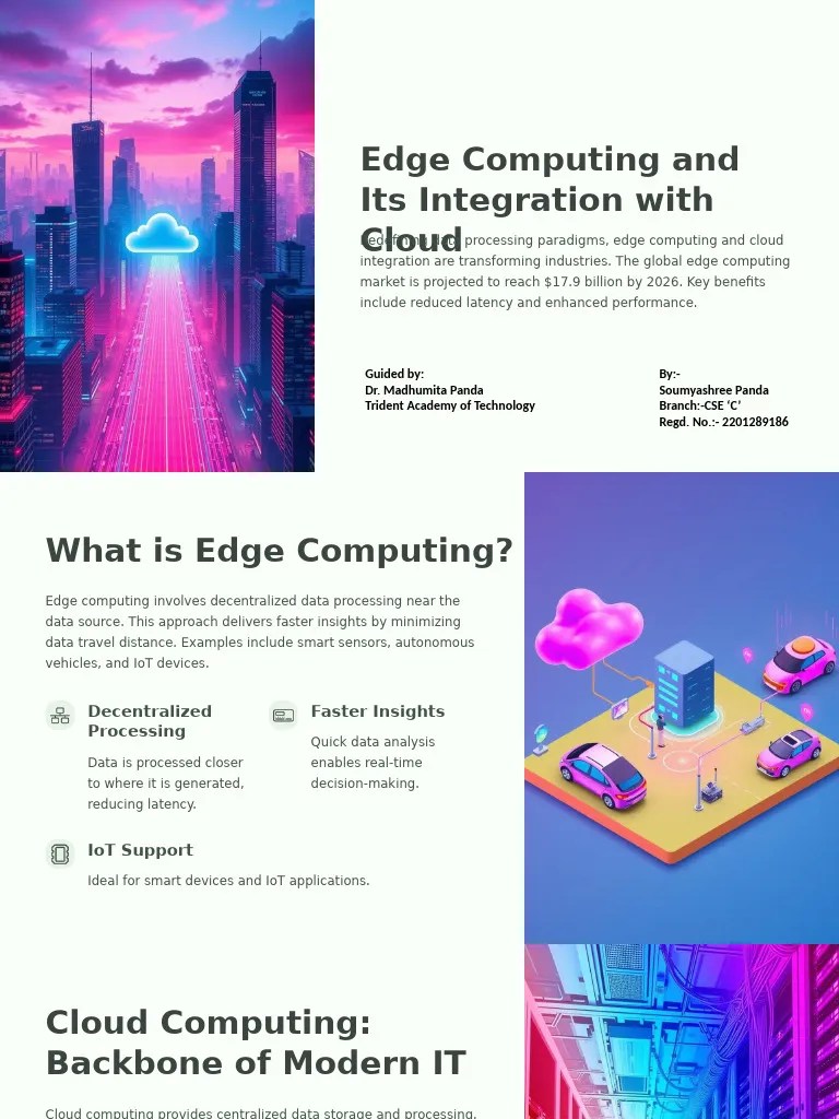 Edge Computing And Its Integration With Cloud Computing Pdf