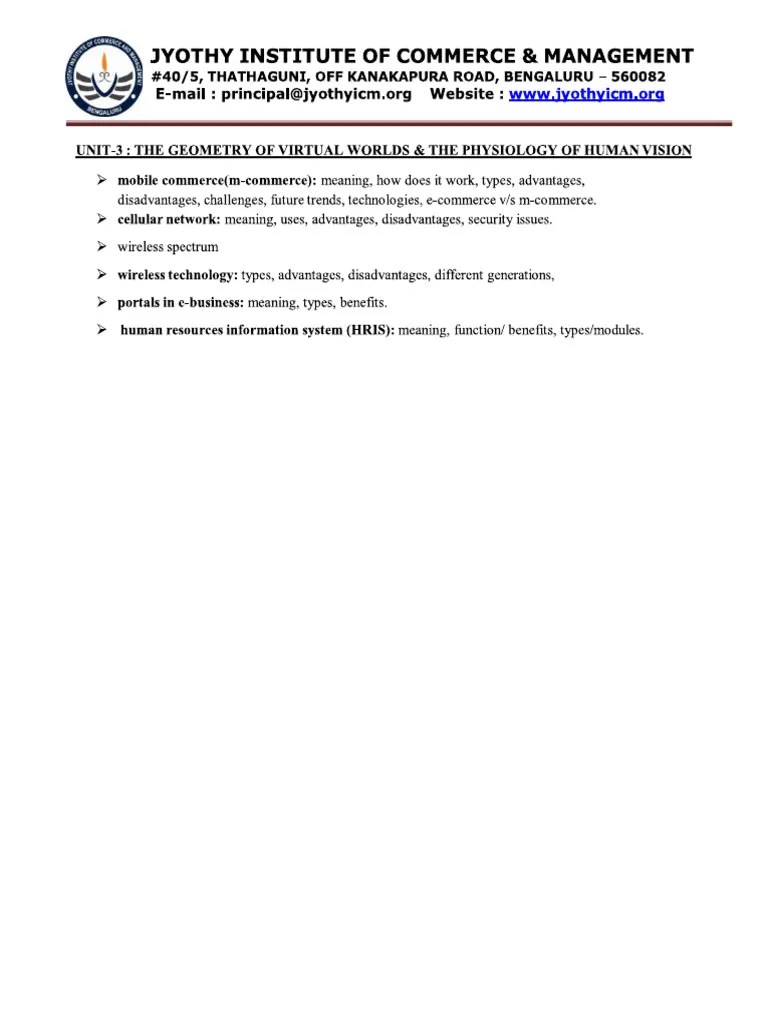 Unit 3 Notes E Commerce Pdf