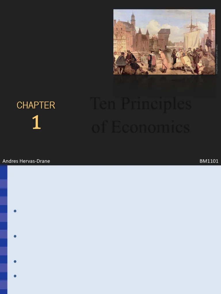 Economics Slides Chapter 1 Pdf Market Economics Inflation