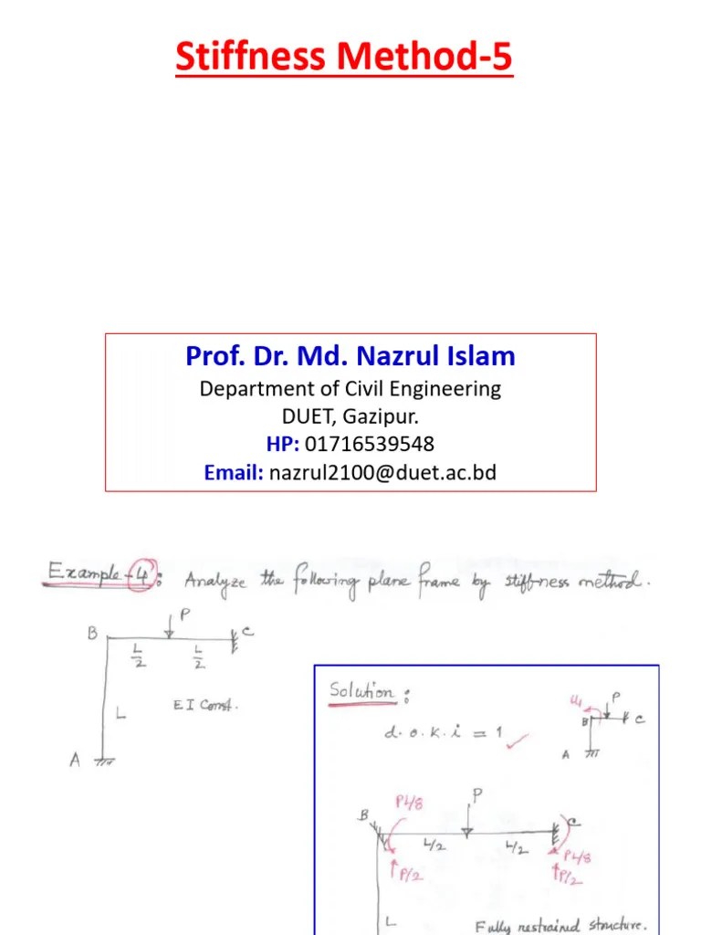 Stiffness Method 5 Pdf