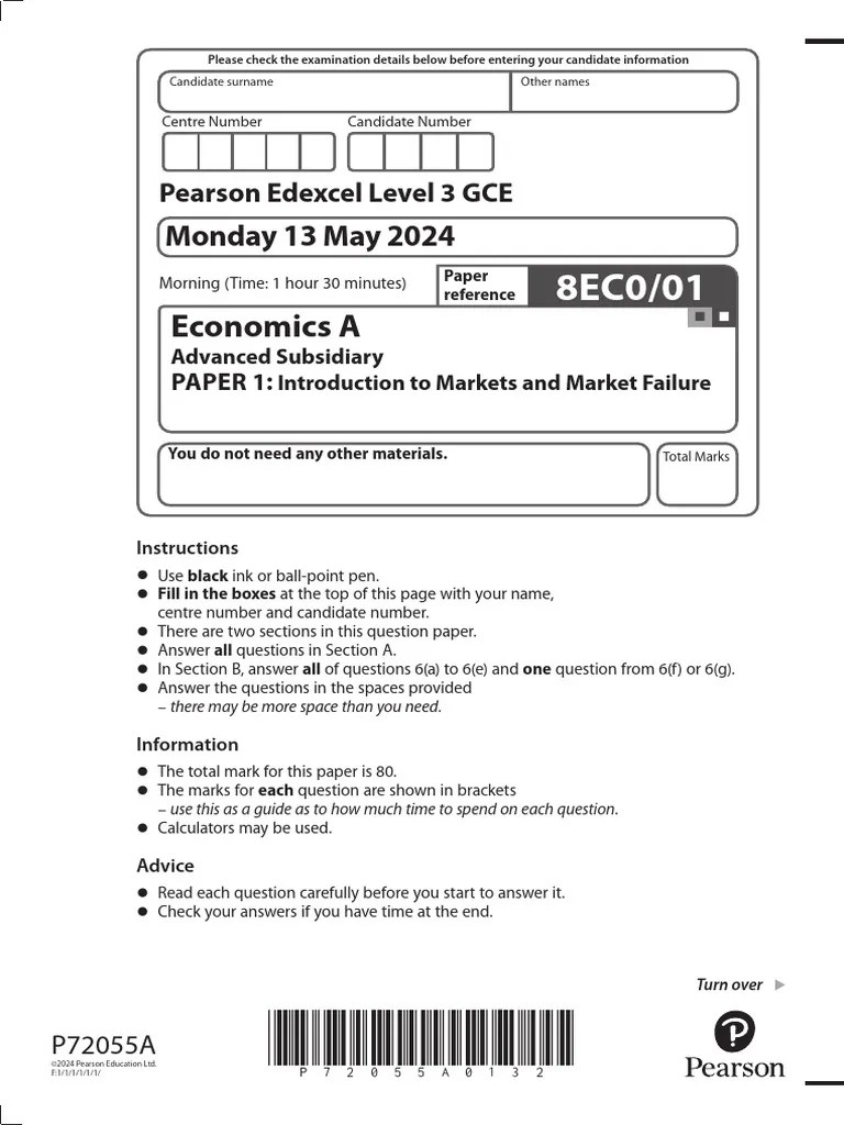 2024 Paper 1 Pdf Free Market Market Economy