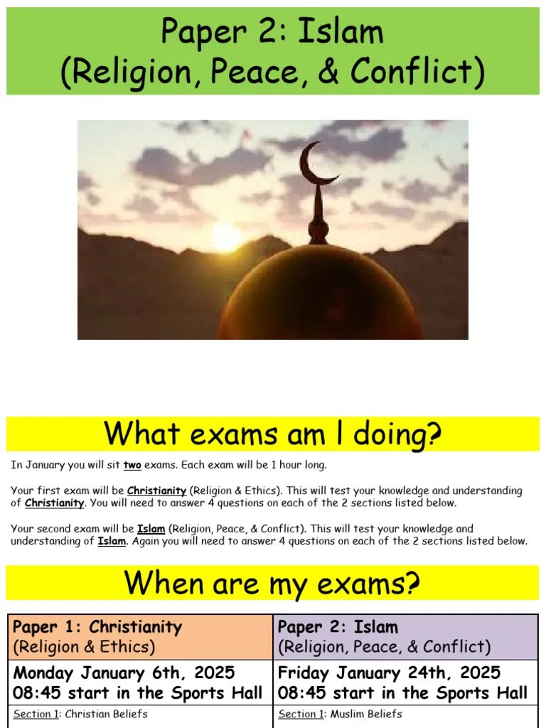 Islam Knowledge Organisers Pdf Prophets And Messengers In Islam