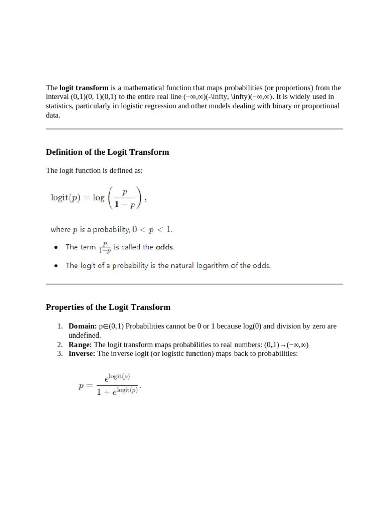 2 5the Logit Pdf