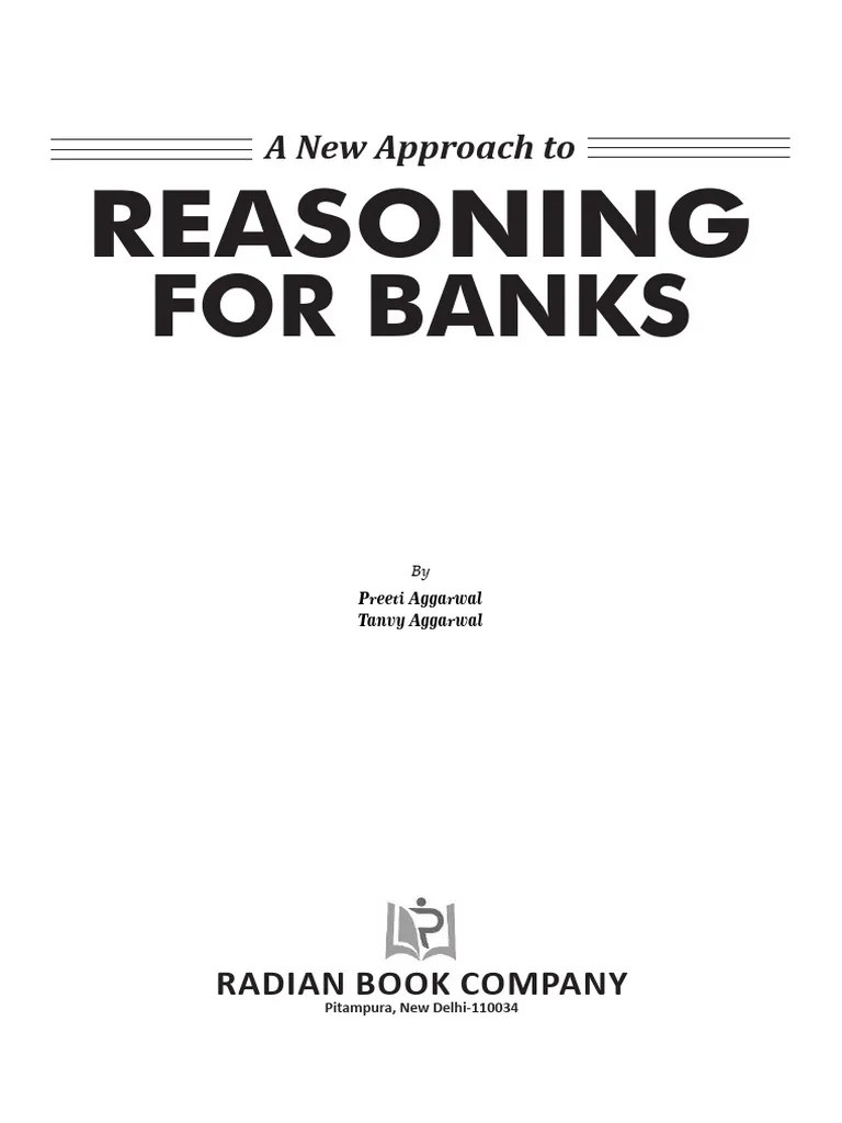 Demo 50 Radian Reasoning Book For Banking And Insurance Exam 2023 In