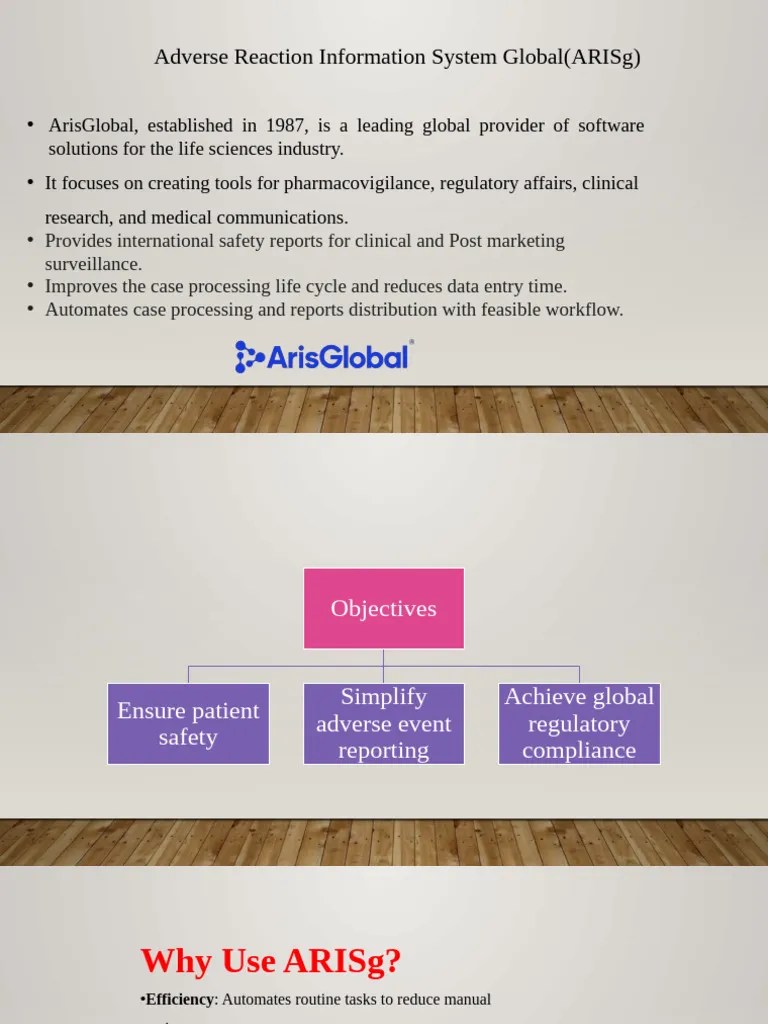 Arisg Leading Pharmacovigilance Software Pdf