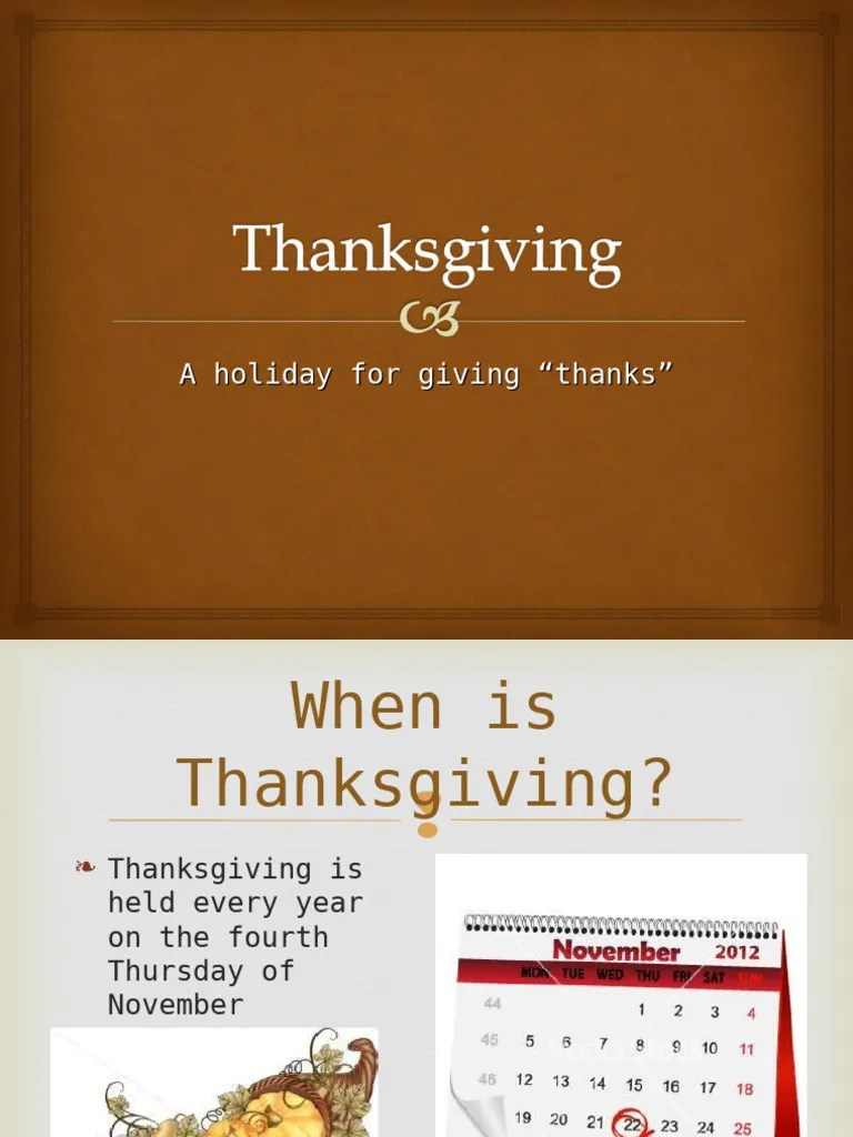 Thanksgiving Presentation Final Pdf Thanksgiving Foods