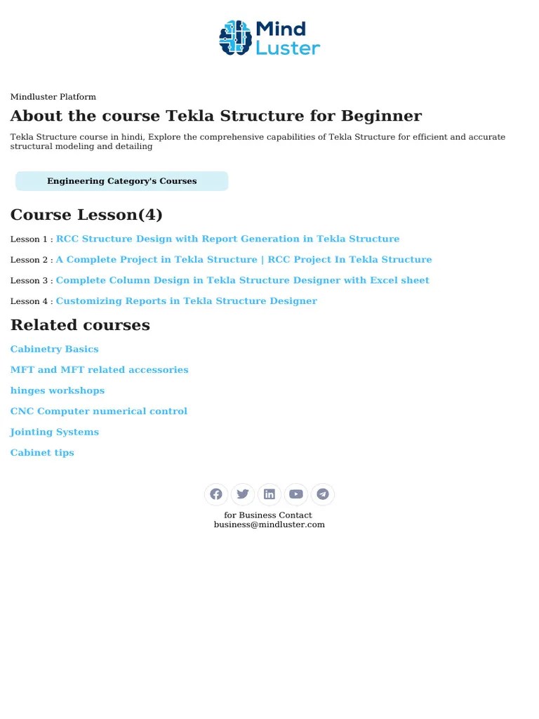 Tekla Structure For Beginner Course Content Pdf