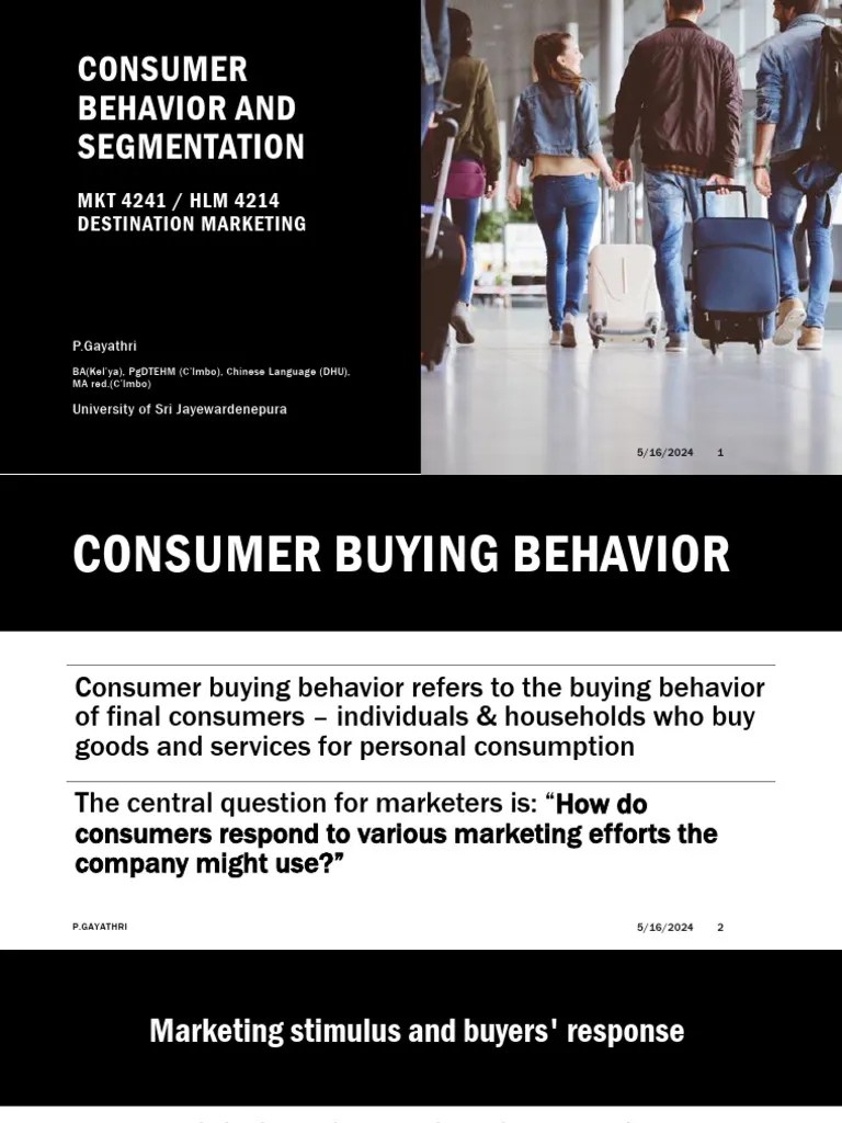 Consumer Behavior And Segmentation Pdf Market Segmentation