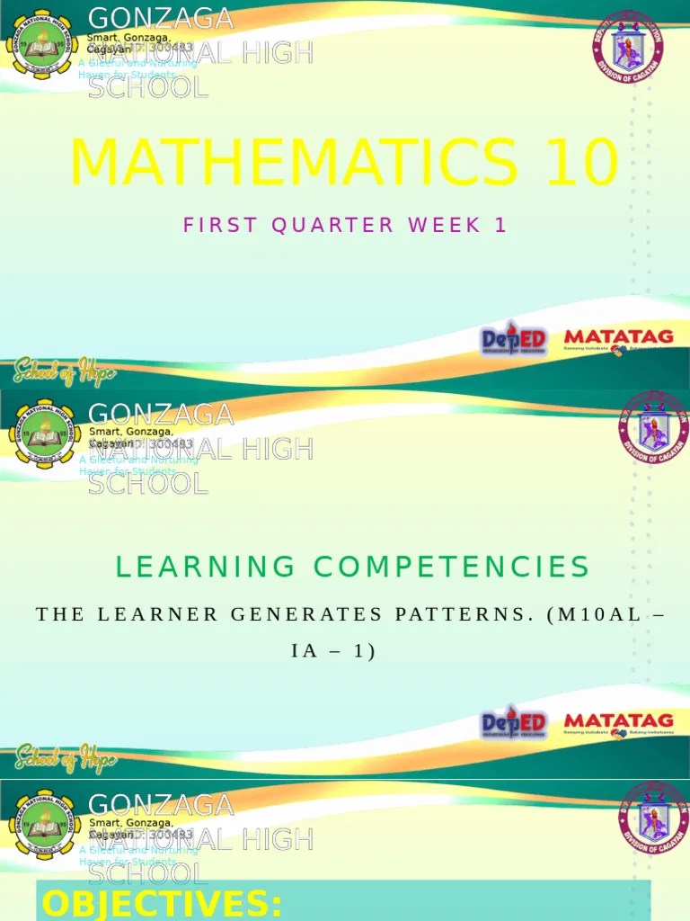 Math 10 Arithmetic Sequence Autosaved Pdf Sequence