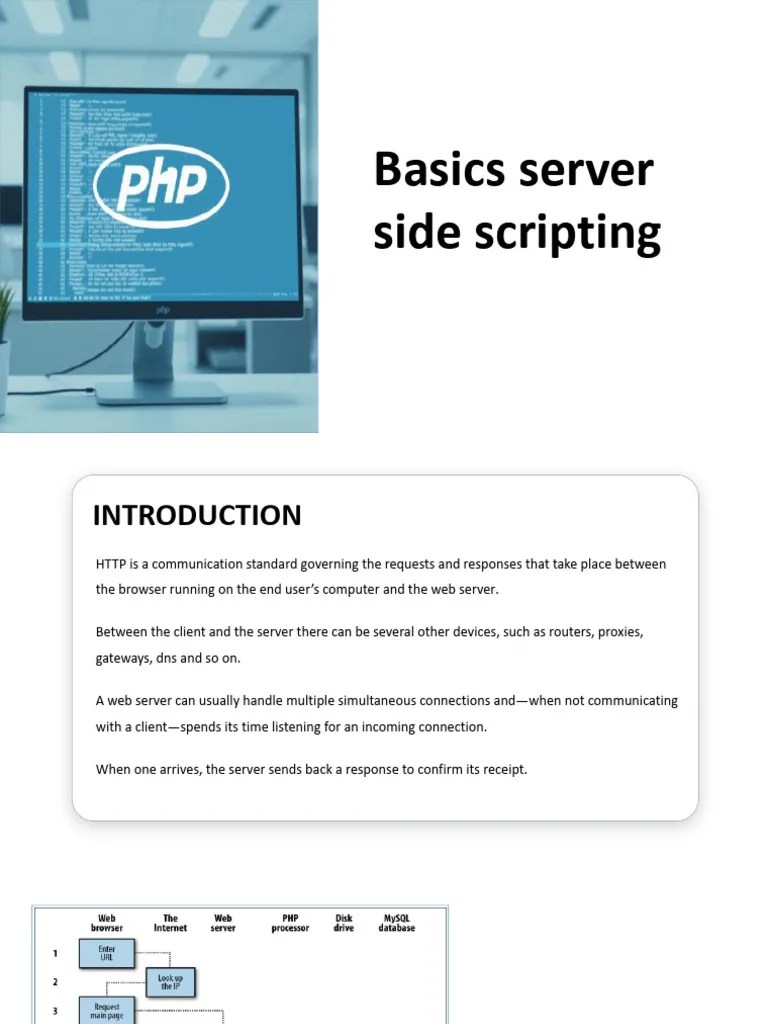 Introduction To Server Side Scripting 1 Pdf World Wide Web