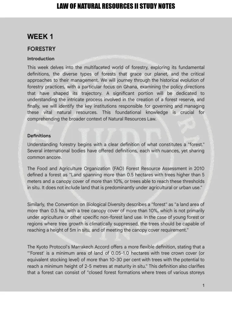 Natural Resources Notes Group Work Pdf Forest Management Forests