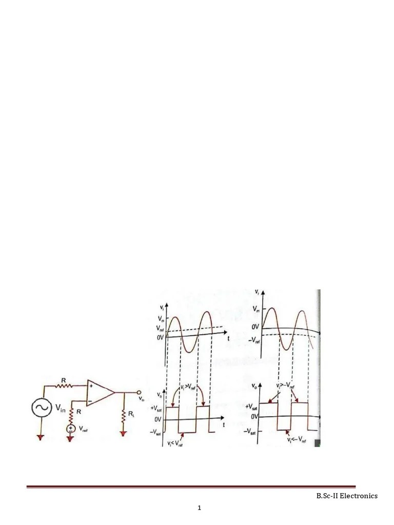Op Amp Comparators And Rectifiers Guide Pdf Operational Amplifier