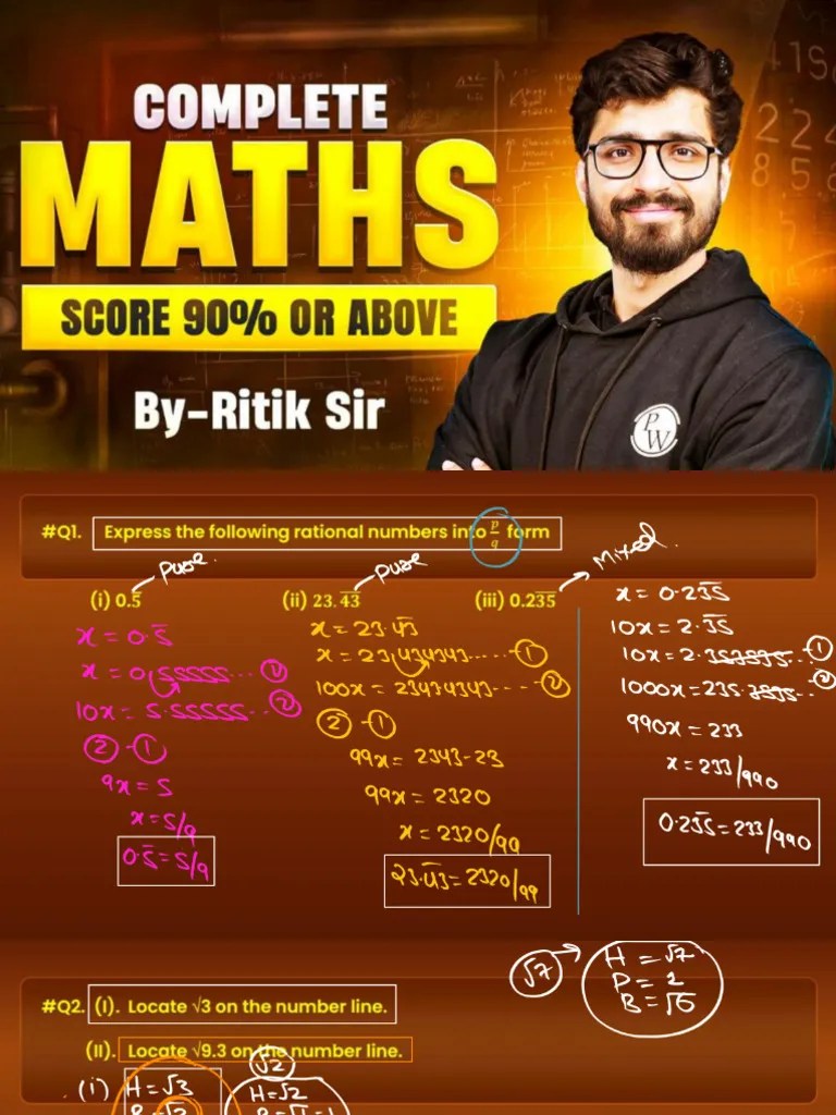 Maths Class 10 Notes Pdf