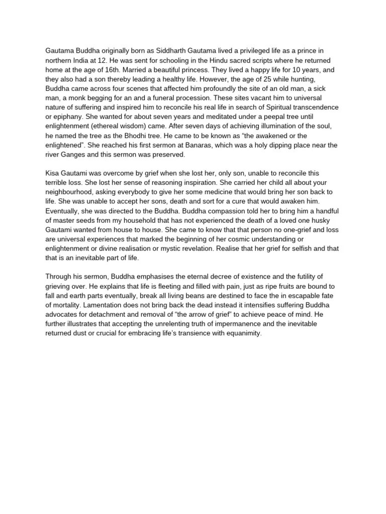 Buddha Summary Class 10 Pdf Enlightenment In Buddhism Spirituality