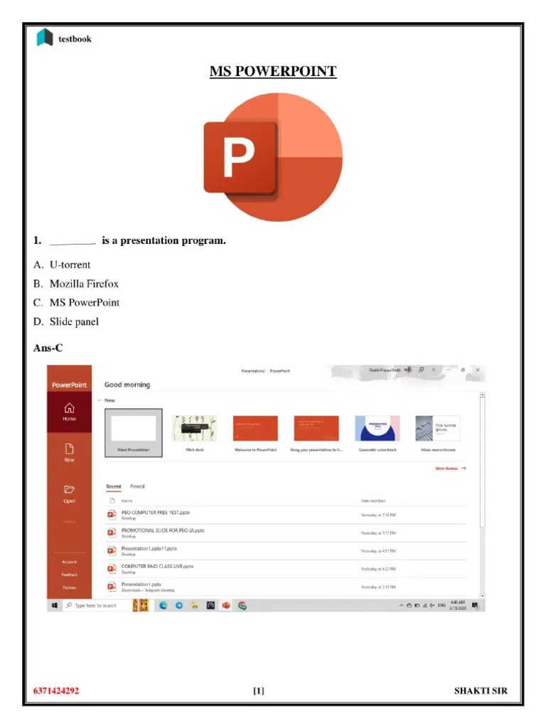 Ms Powerpoint Pdf