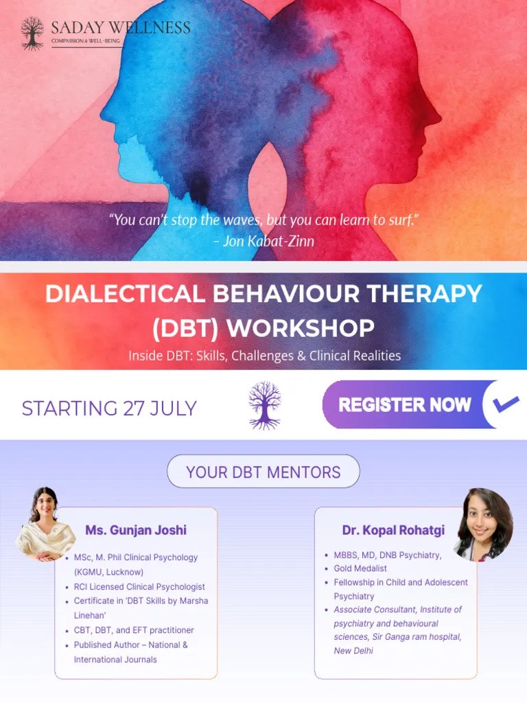 Dbt Workshop Skills For Mental Health Pdf Dialectical Behavior