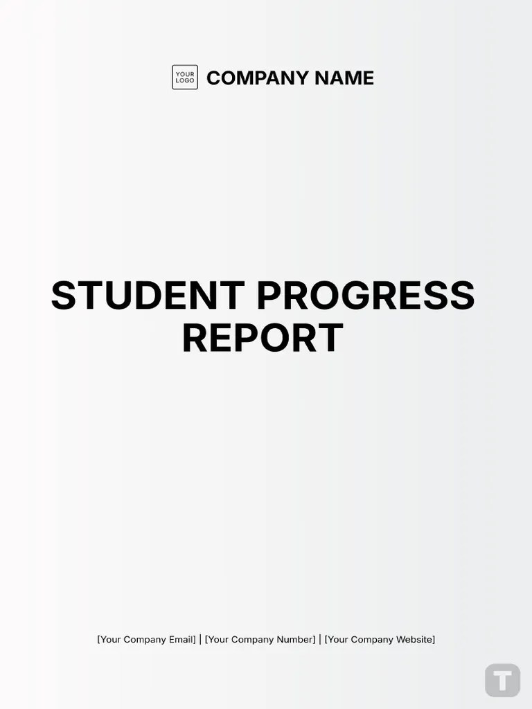 Free Student Progress Report Template Pdf