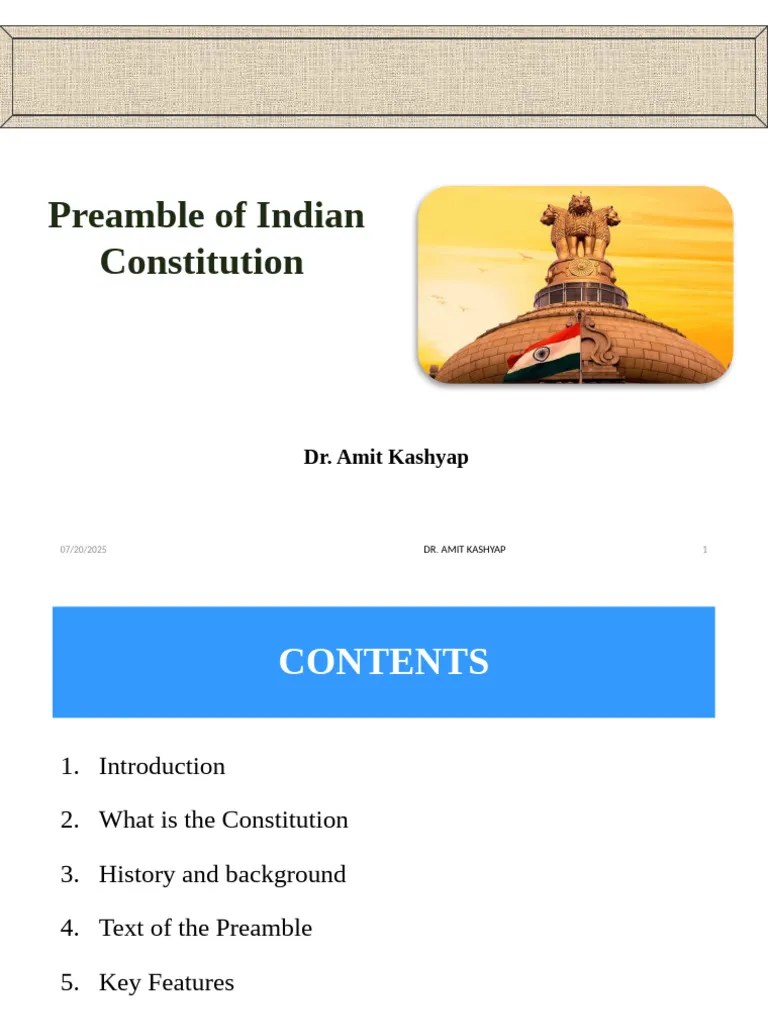 Preamble Of The Indian Constitution Pdf Legal Documents Political