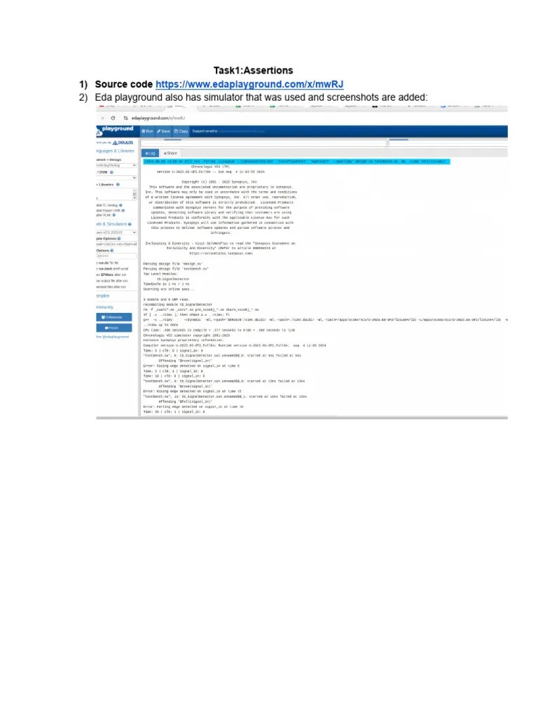 Assertions Task 1 Pdf
