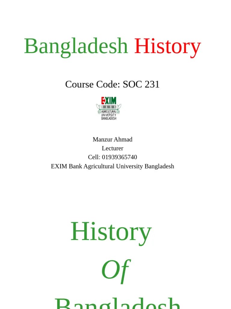 History Of Bangladesh Key Events Pdf Bengal Bangladesh