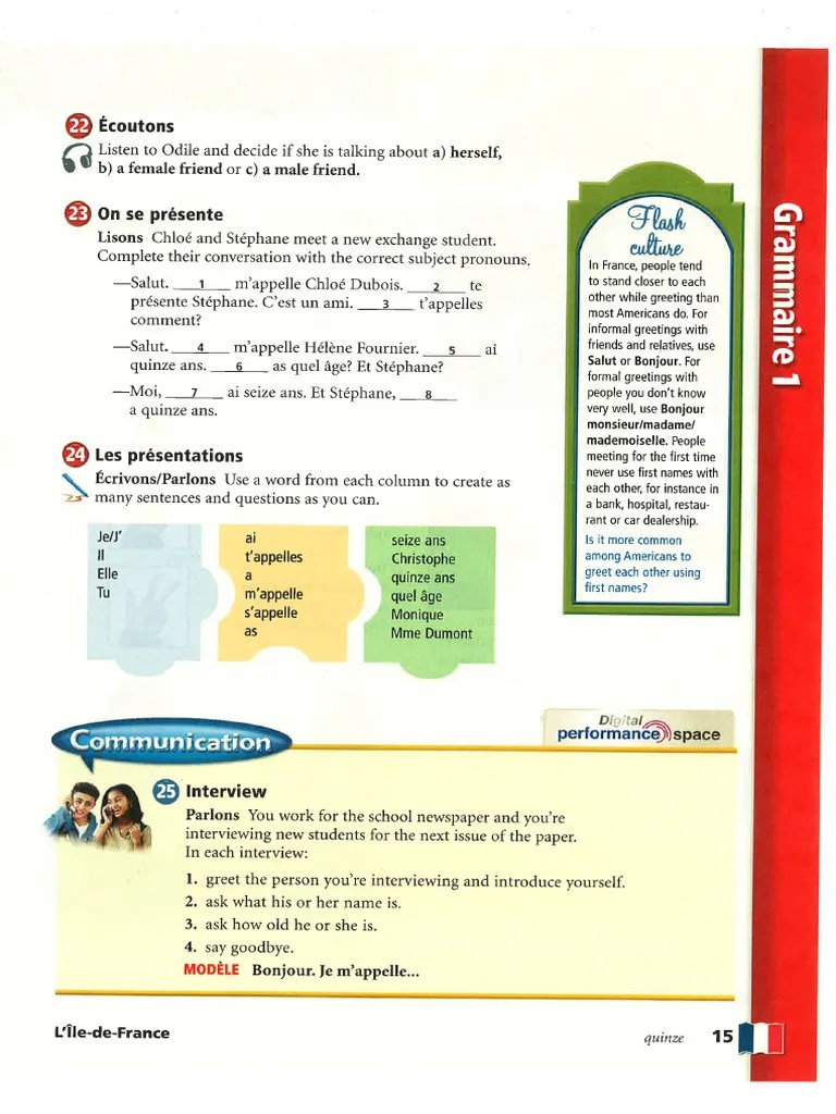 French 1a Pages 35 Pdf