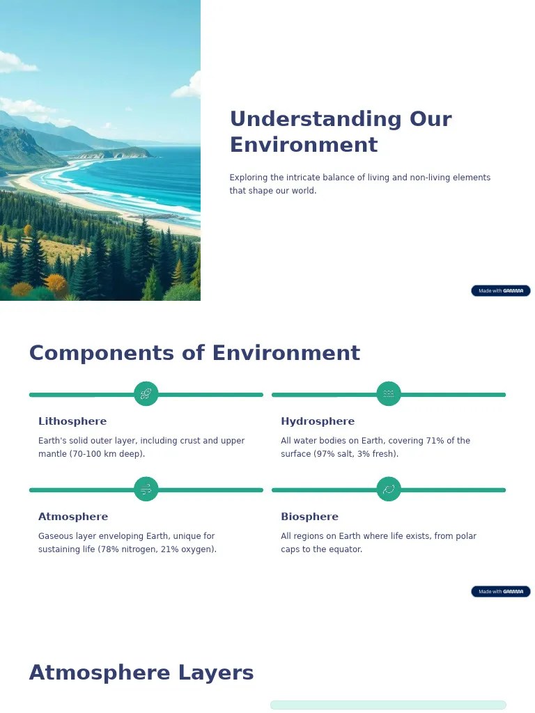 Understanding Our Environment Pdf Ecosystem Natural Environment
