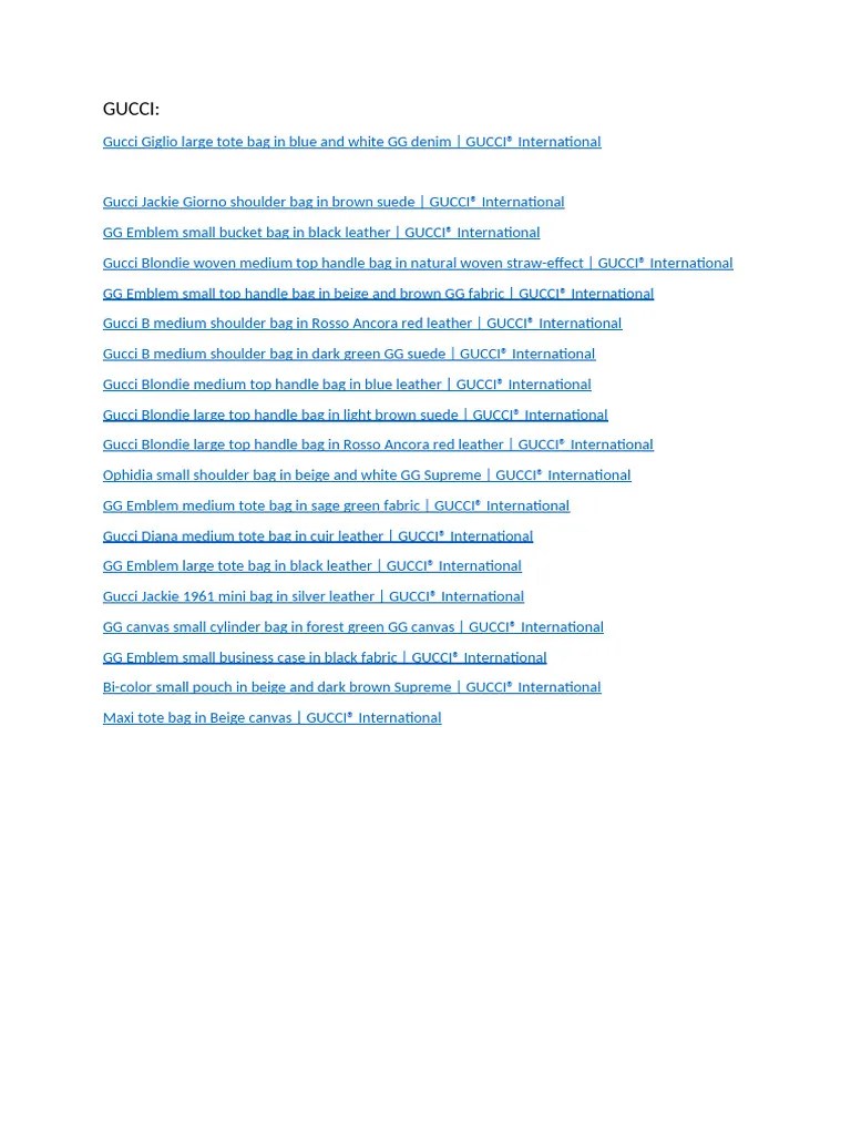 Gucci Pdf