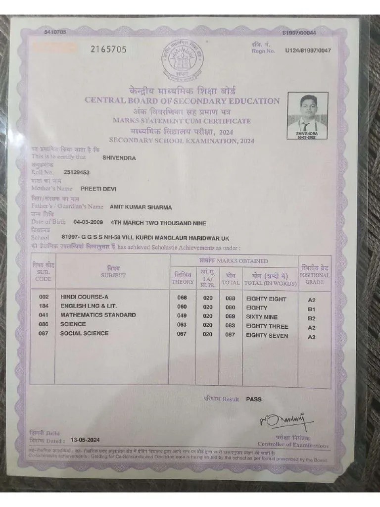 Board Certificate Pdf