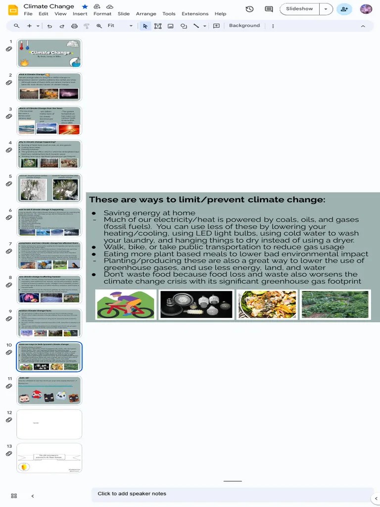 Climate Change Google Slides 2 Pdf Climate Change Climate